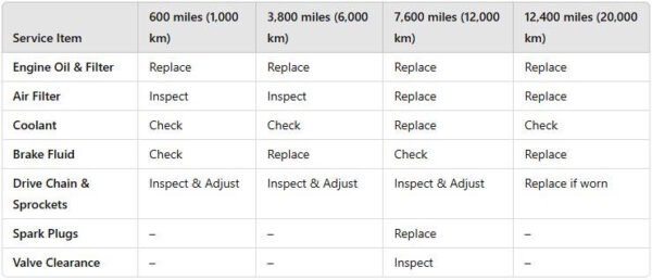 Kawasaki Ninja 400 Maintenance Schedule, Cost, Recommended Items